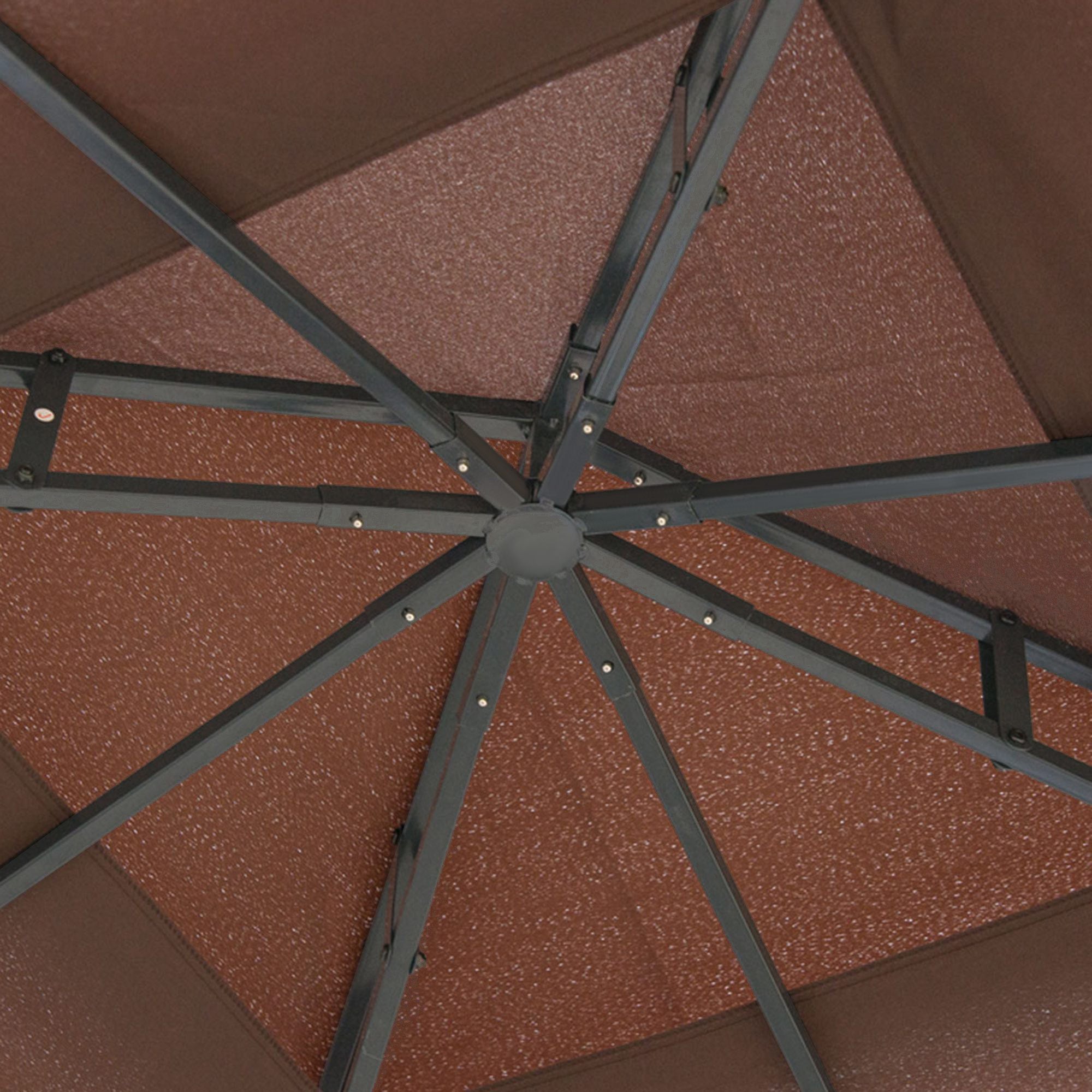 Outsunny 3 x 3(m) Patio Gazebo Canopy Garden Pavilion Tent Shelter with ...