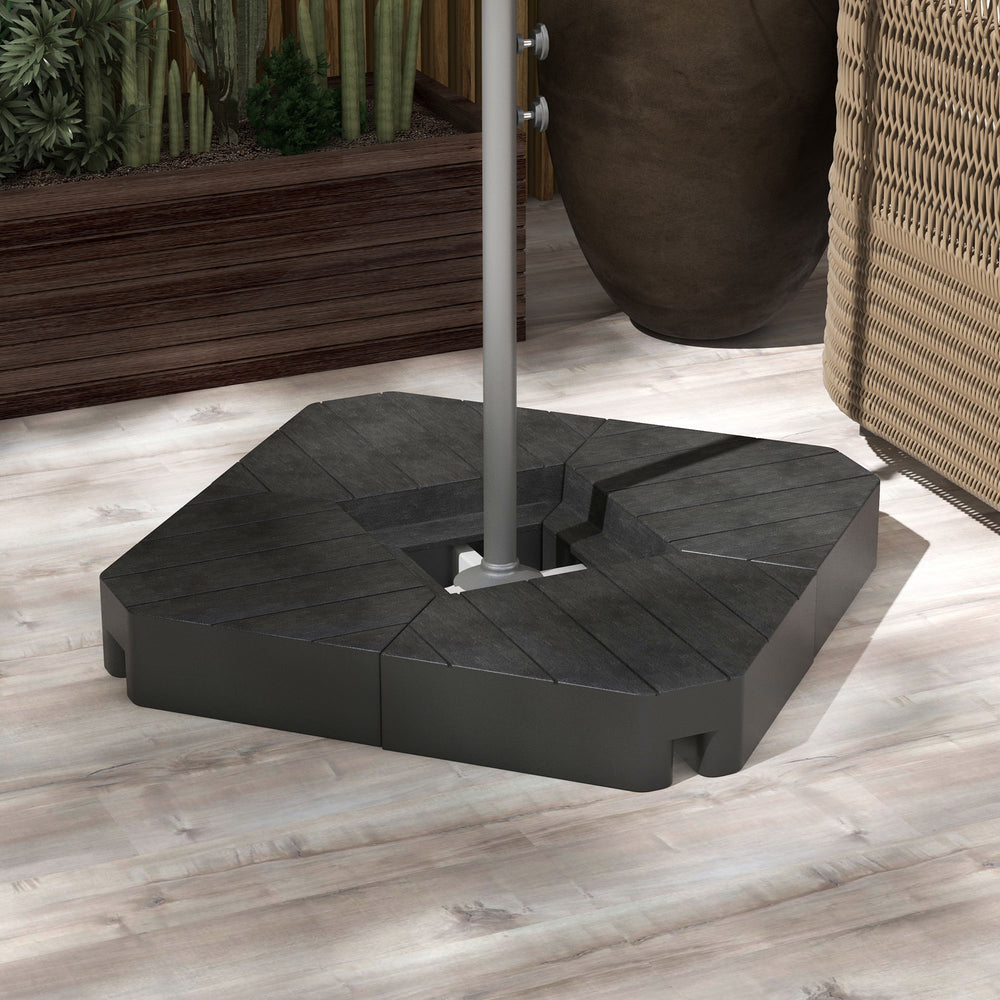 Outsunny Patio Umbrella Base Weights with 176 lb Sand Capacity