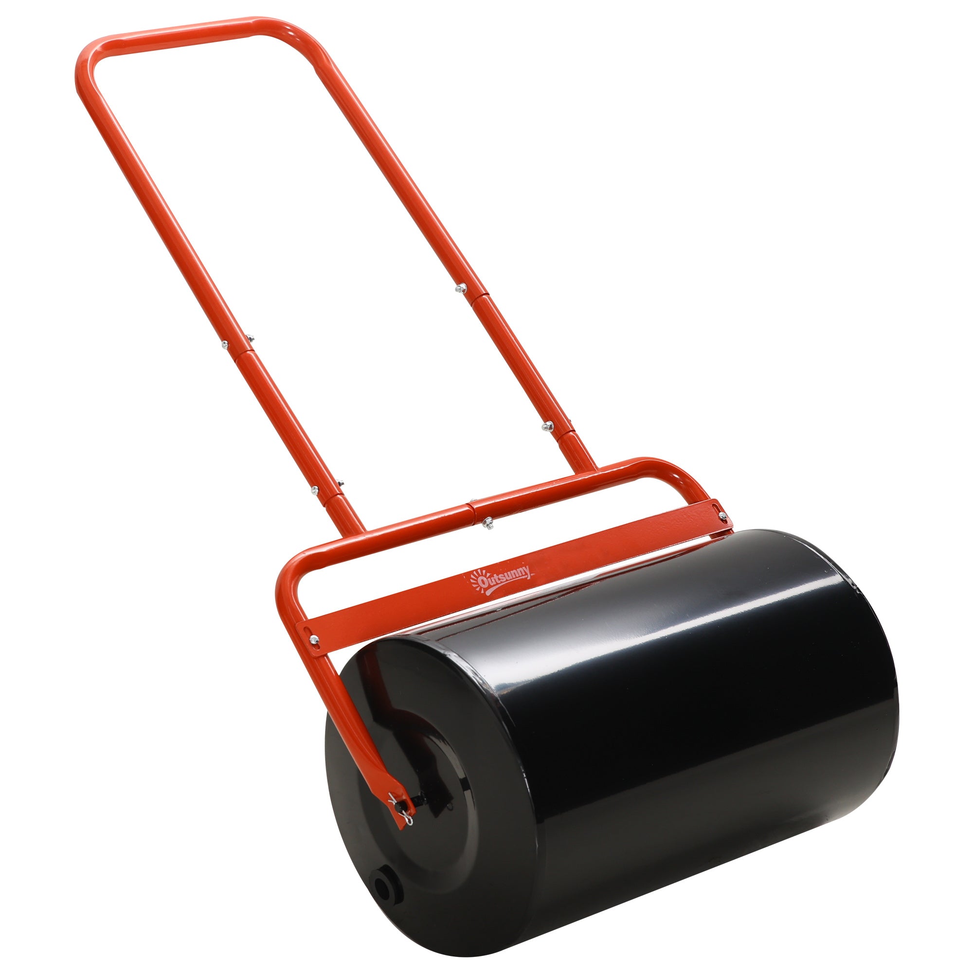 Outsunnny 20" Push/Tow Behind Lawn Roller, Heavy Duty Sod Drum Roller ...