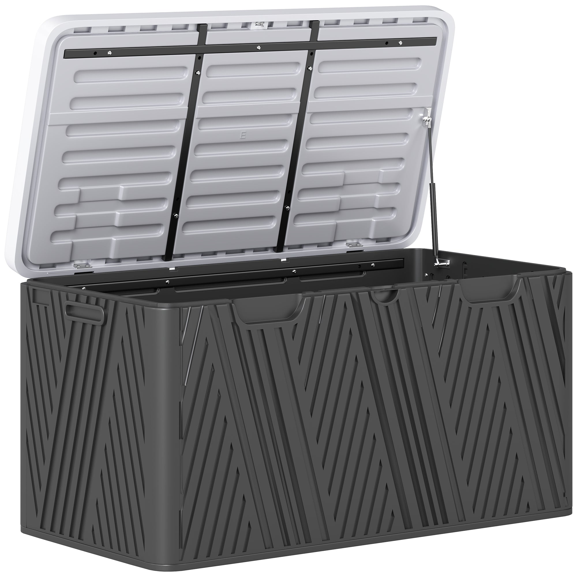 380L Garden Storage Box Outdoor Storage Box Waterproof with Lockable ...