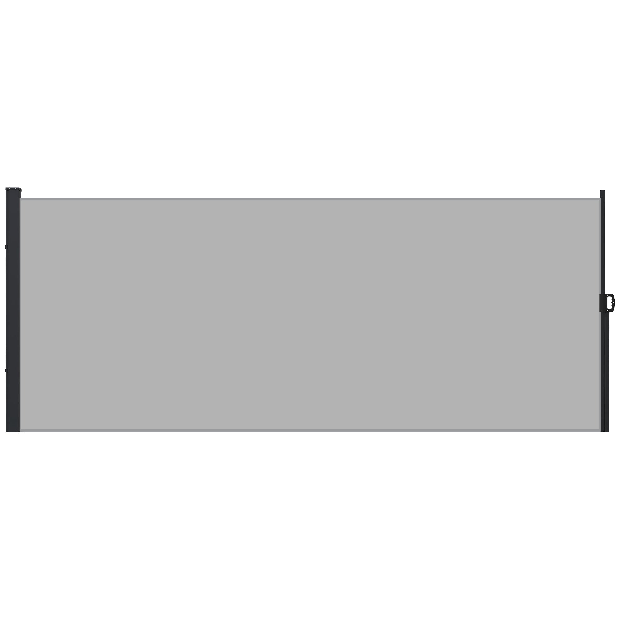 Outsunnny 13' x 5' Retractable Side Awning, Garden Privacy Screen ...