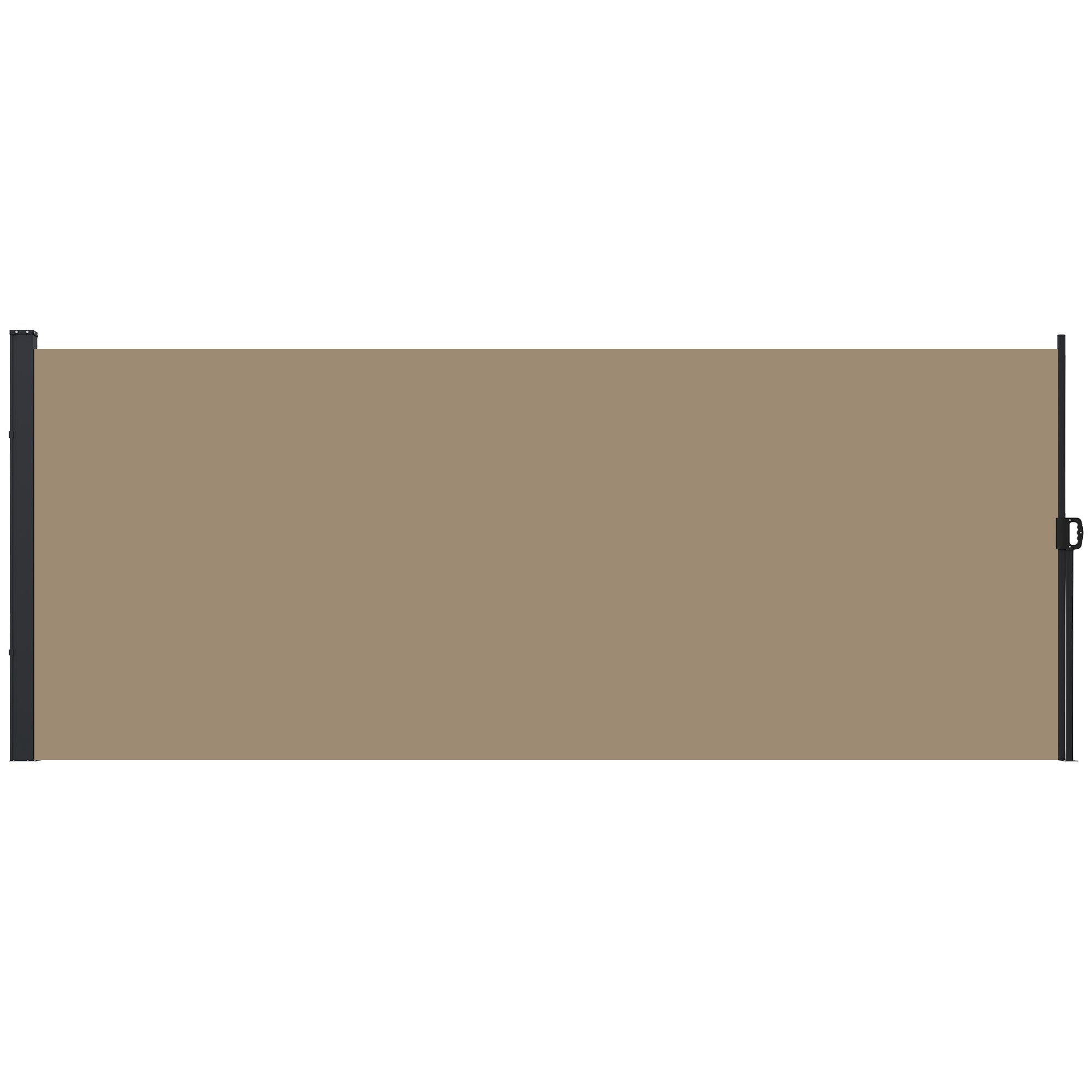 Outsunnny 13' x 5' Retractable Side Awning, Garden Privacy Screen ...