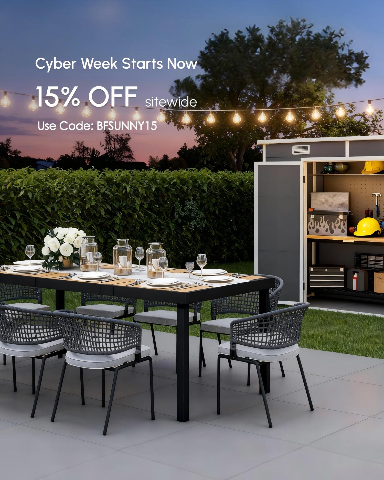 Outsunny 2025 Black Friday Sale — 15% Sitewide Discount